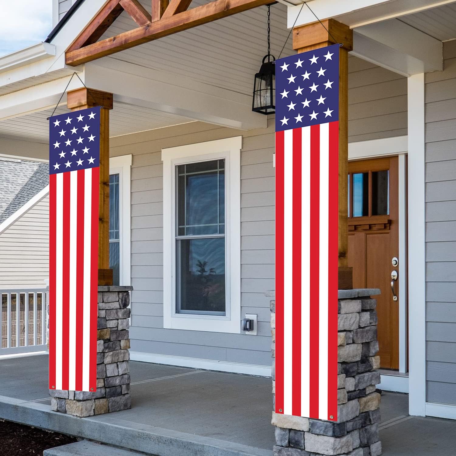 Amazon.com: MAIAGO 2Pcs Patriotic Decorations, 4th of July Decorations ...