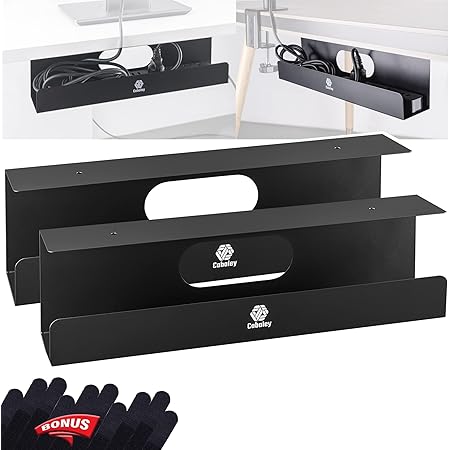 Amazon.com: Fully WireTamer Cable Management Tray - Under Desk Cord ...