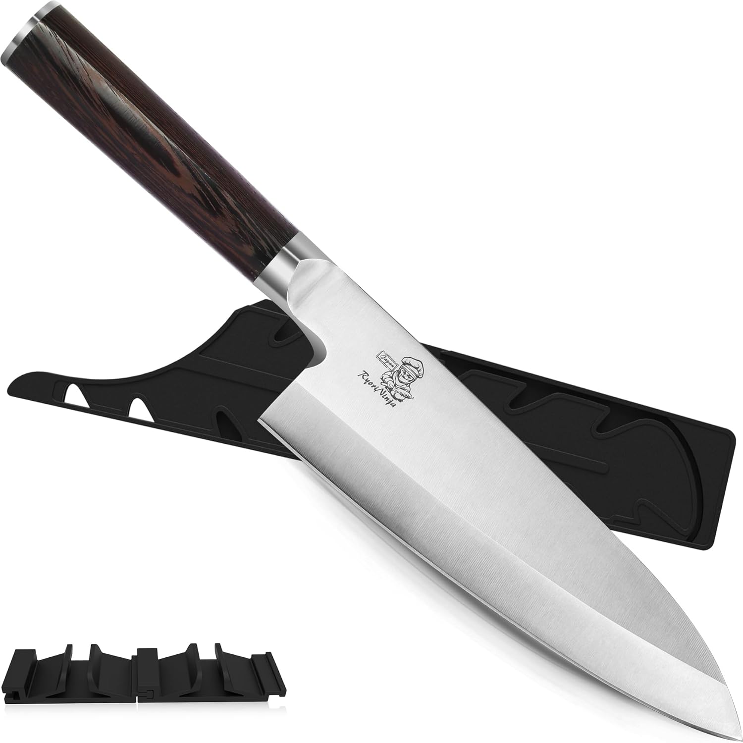 Amazon.com: RyoriNinja Dexter Deba Knife 8 inch Japanese Deba knife ...