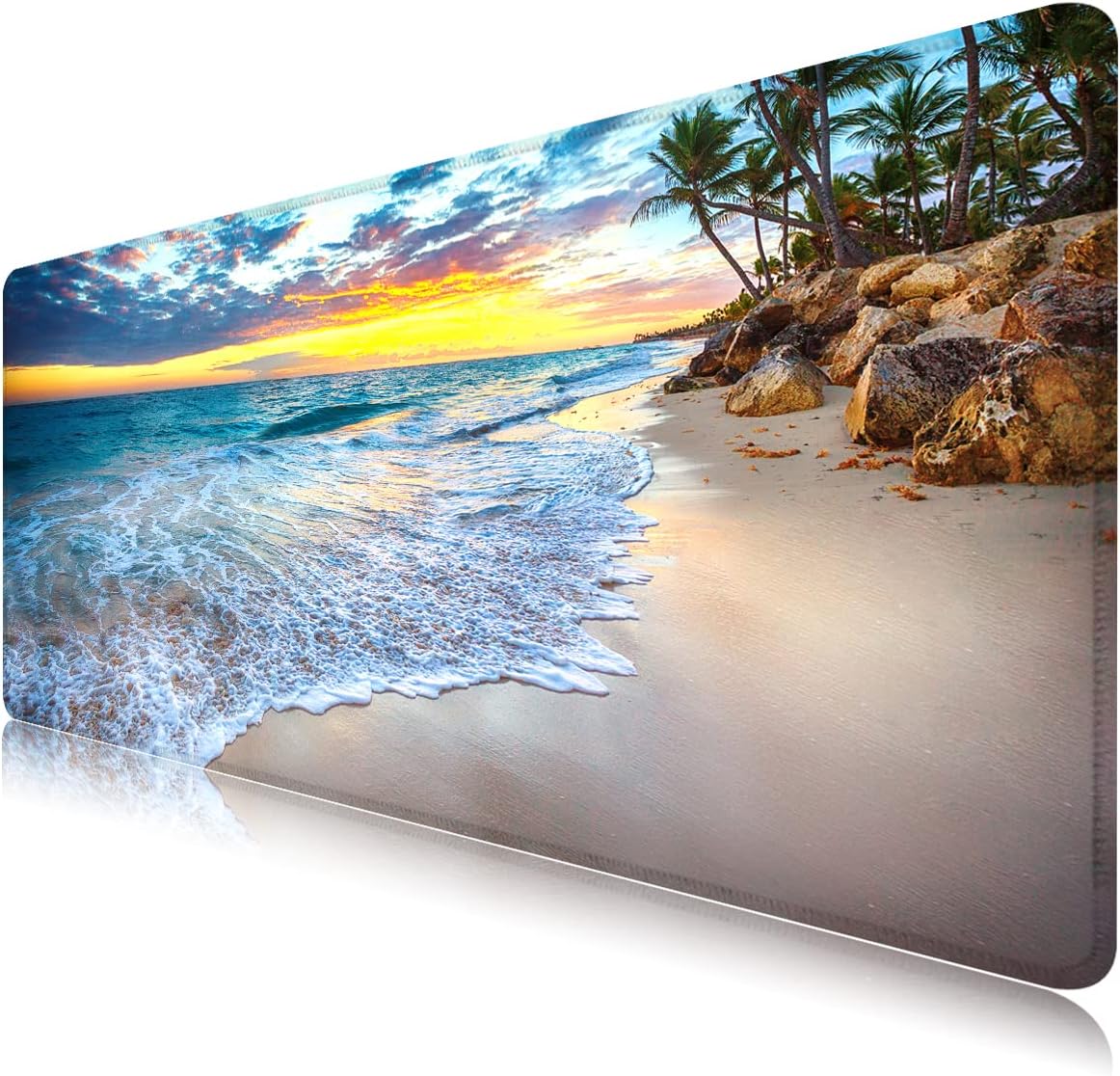 Amazon.com: Large Gaming Mouse Pad with Coaster, Desk Mat, Desk Pad ...