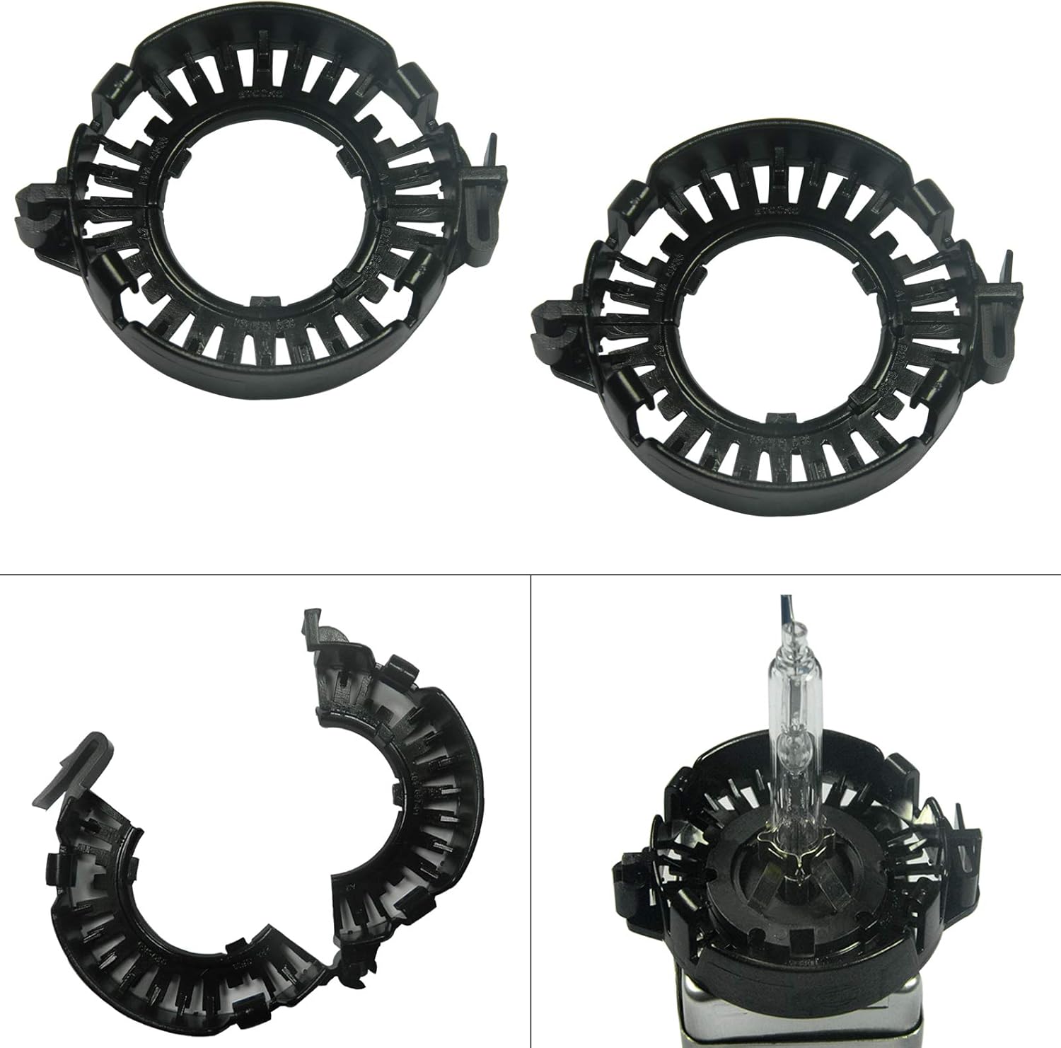 Amazon.com: x xotic tech 2pcs Plastic D1S D3S Xenon Light Bulbs Holders ...