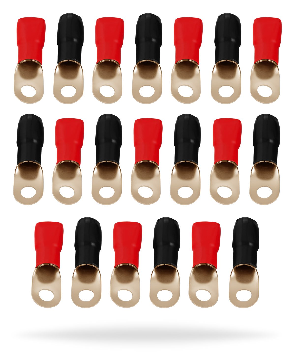 Snapklik.com : InstallGear 1/0 Ring Terminal Connectors - 1/0 Gauge AWG ...