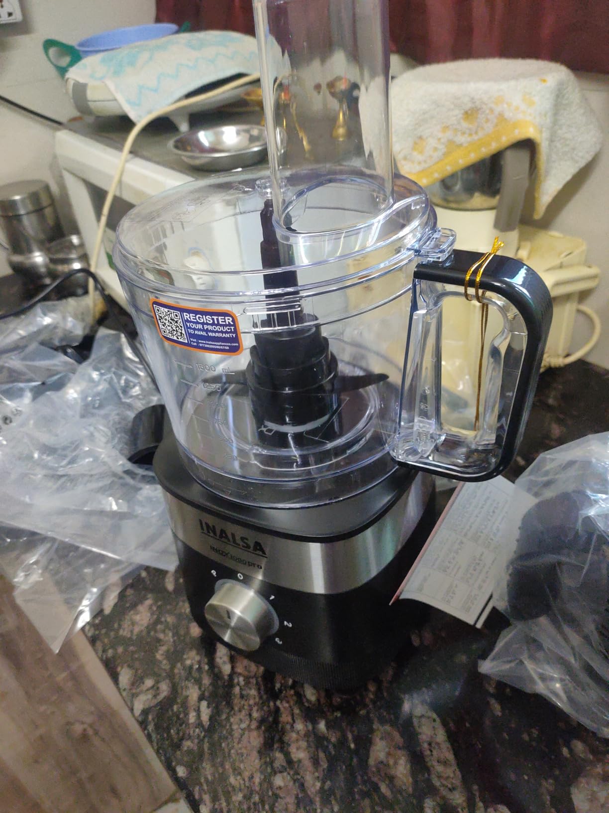 INALSA Food Processor For Kitchen With Mixer Grinder Juicer|1000 Watt ...