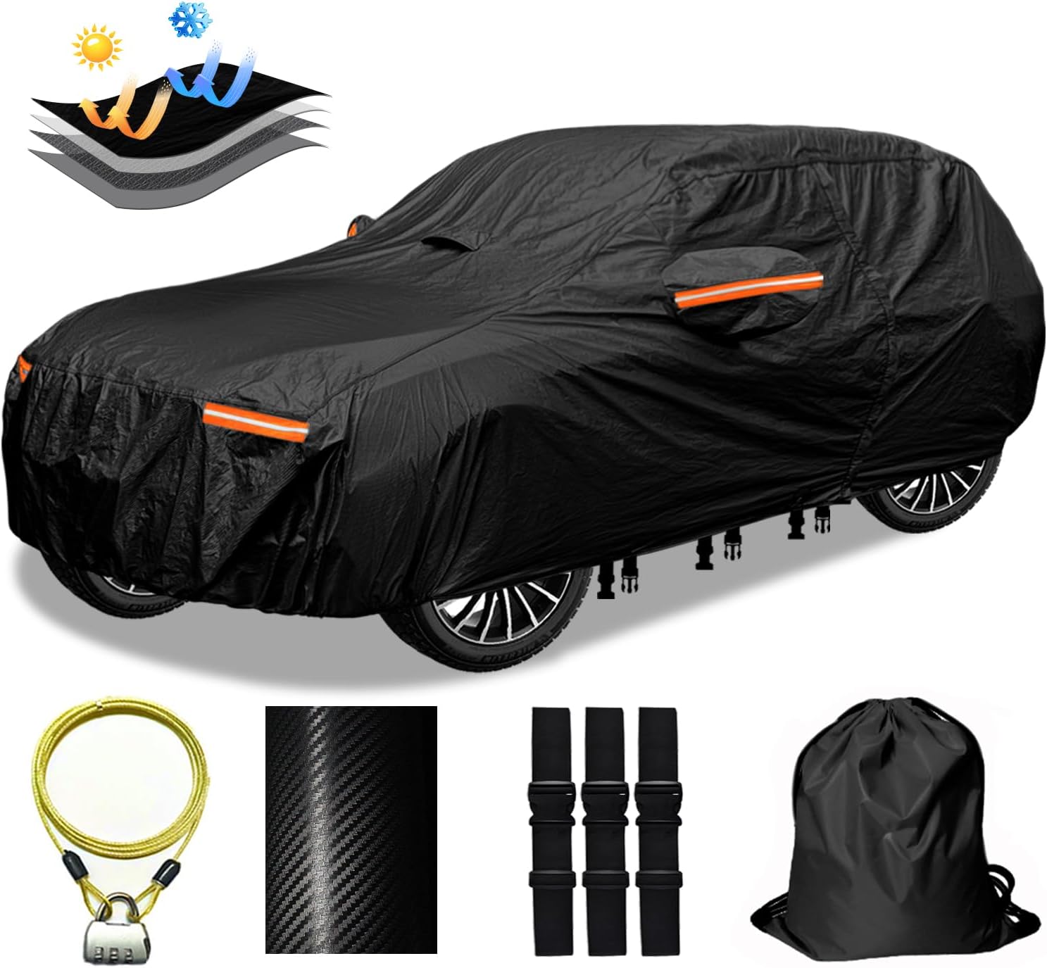 Amazon.com: SUV Car Covers for Automobile Full Exterior All Weather ...