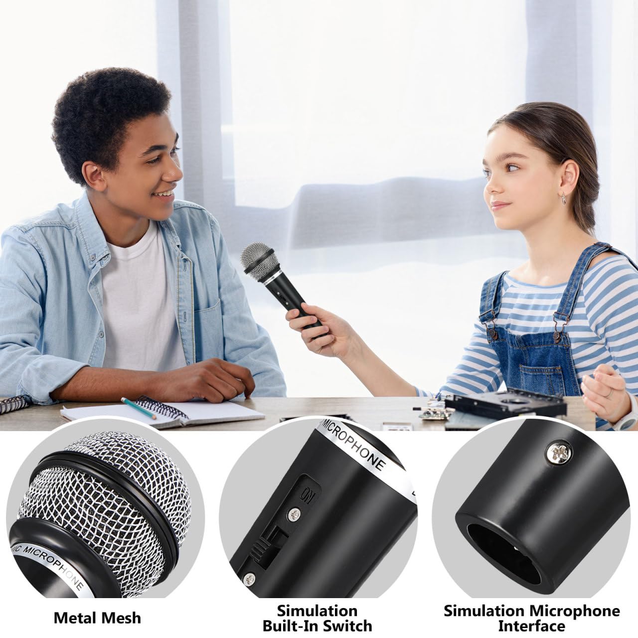 Inflatable Microphone ROSENICE NUOBESTY Toy Microphone Pretend Play Mic ...