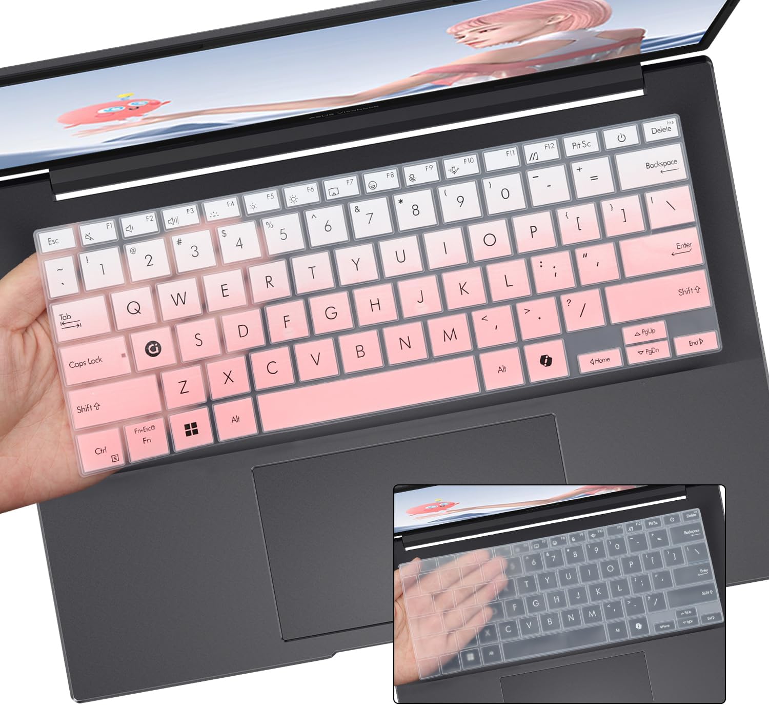 Amazon.com: 2 PCS Keyboard Cover Skin for ASUS Vivobook S 14 OLED ...