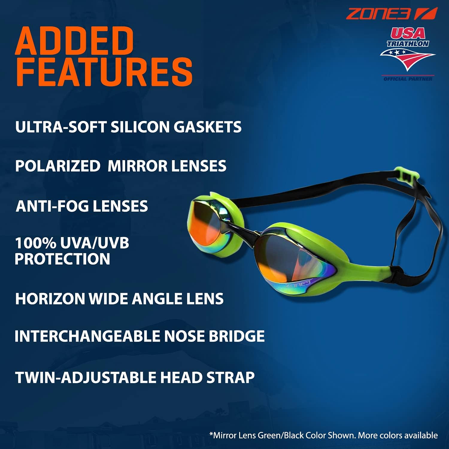 Zone3 Volare Streamline Racing Swim Goggles – BigaMart