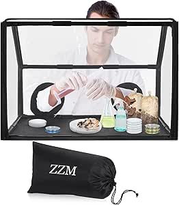 Amazon.com: ZZM Still Air Box Mycology Laminar Flow Hood, Sturdy ...