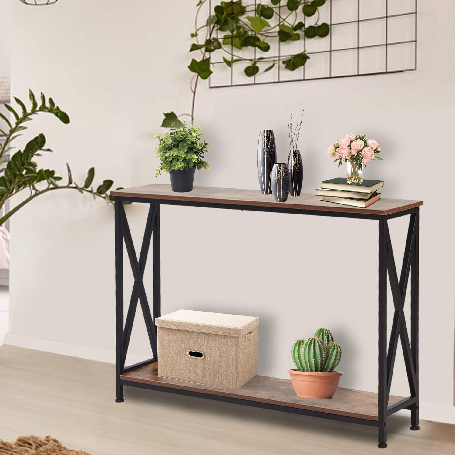 Amazon.com: Kinsuite Console Tables for Entryway, Industrial Sofa/Entry ...