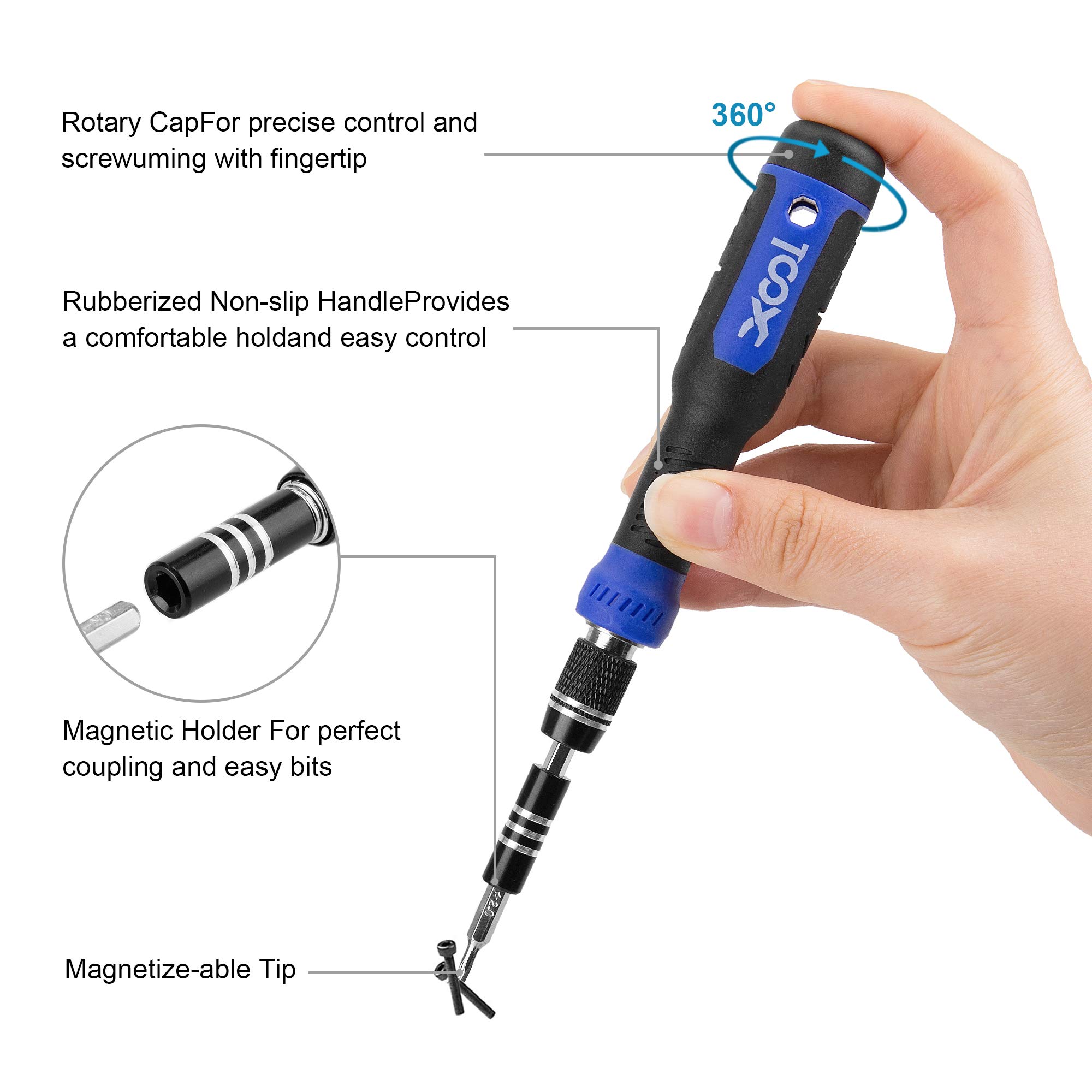 XOOL 200 in 1 Precision Screwdriver Kit, Electronics Repair Tool ...
