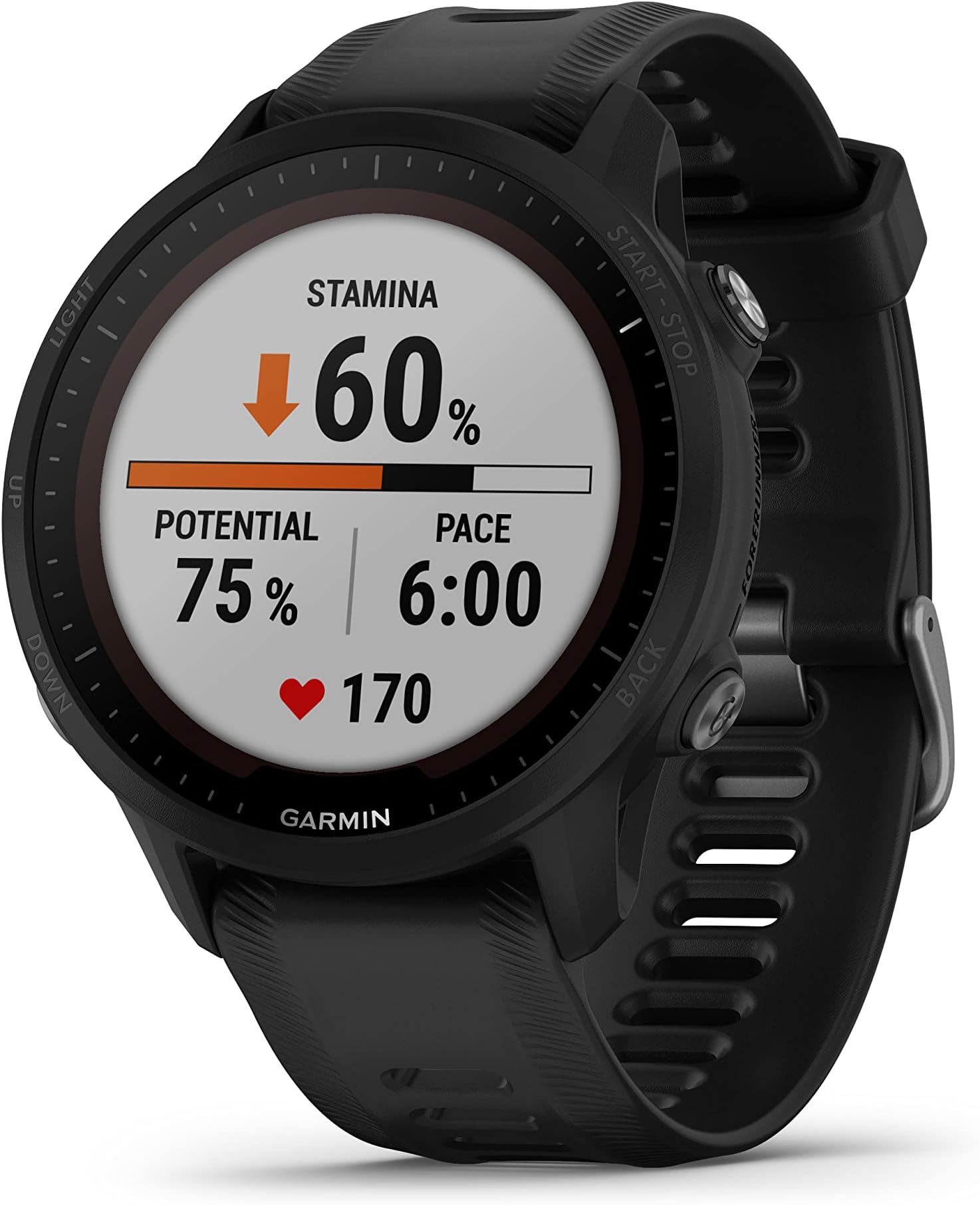 Garmin Forerunner 265 Running Smartwatch - Black and Powder Gray ...