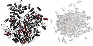 PYNQ 100Pcs Painted Model Car Layout Scale N Z (1 to 200) C200-4 & 100x ...