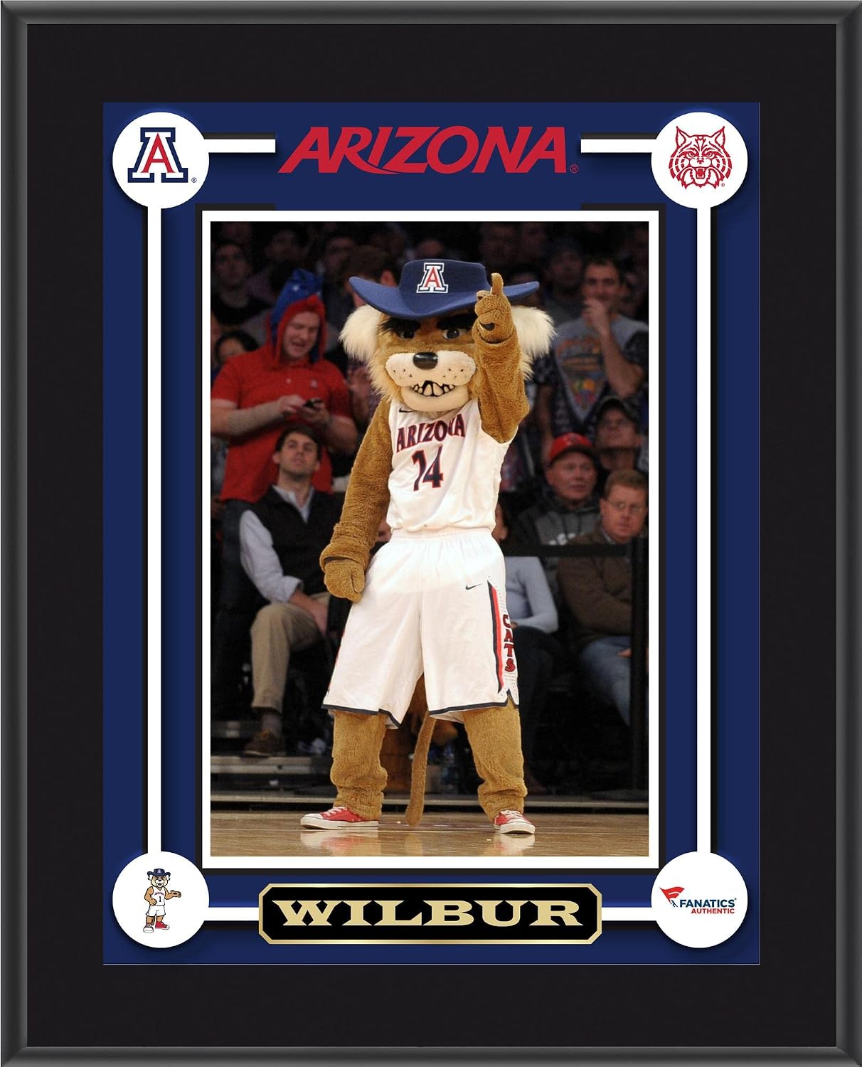 Arizona Wildcats Sublimated 10.5" x 13" Wilbur Mascot Plaque - College ...