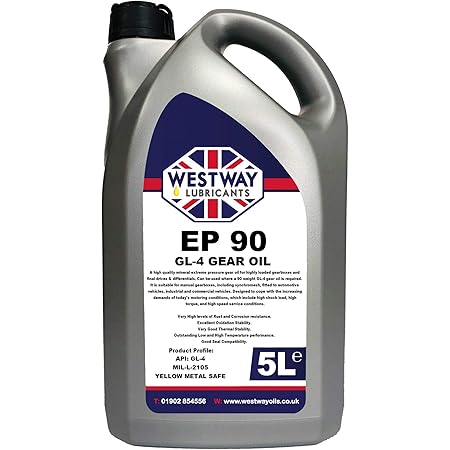GEAR OIL EP90 GL4 25 LITRE(API: GL3/GL4, MIL-L-2105, ZF TE-ML.02) (25L ...