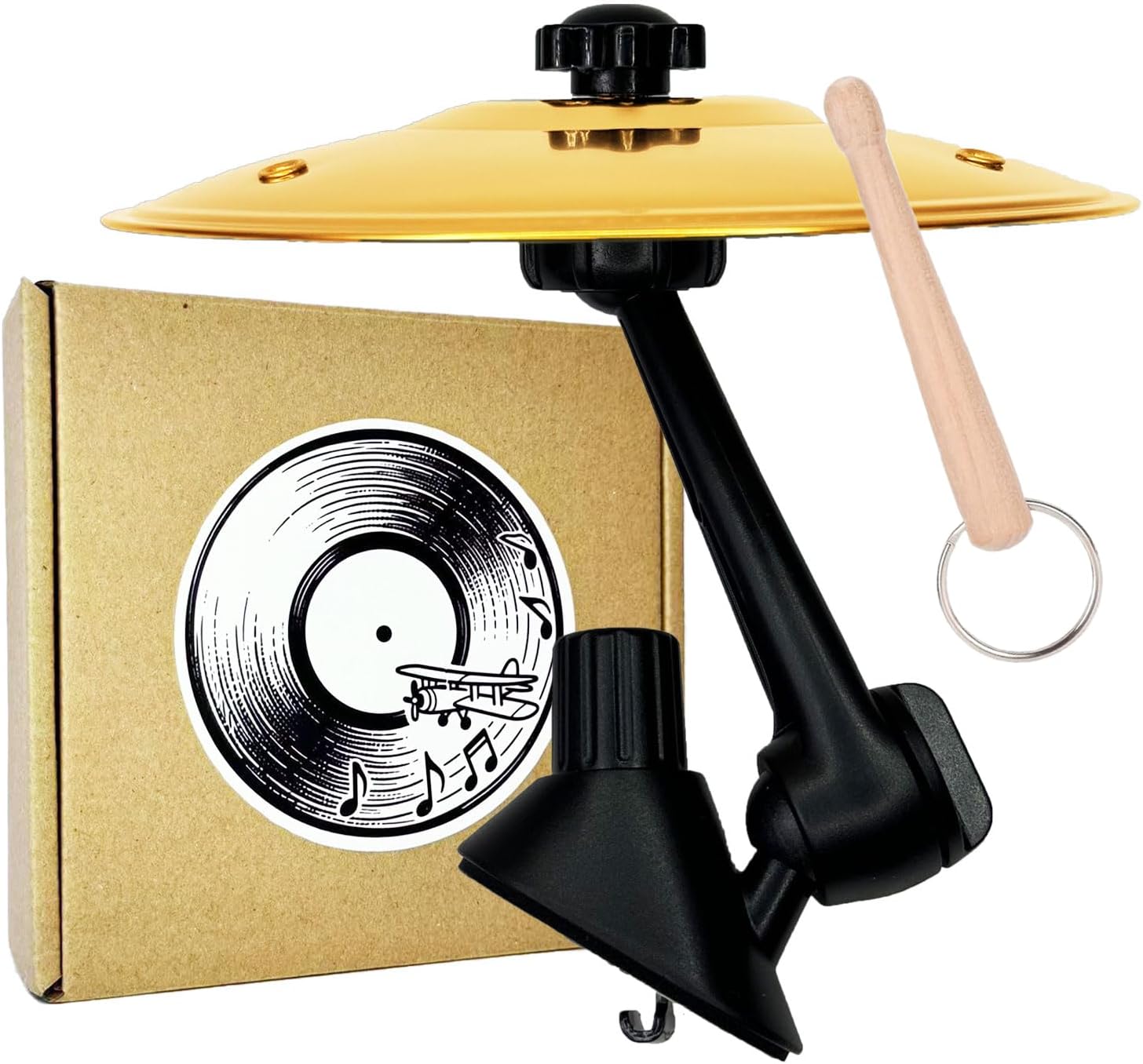 Amazon.com: HIXOLOZI Mini Car Cymbal for Air Vent with drumsticks ...