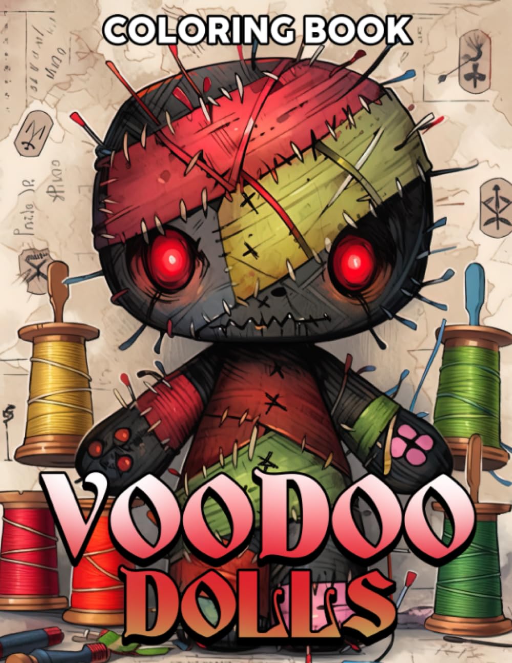 Amazon.com: Voodoo Dolls Coloring Book: Creepy Coloring Pages About ...