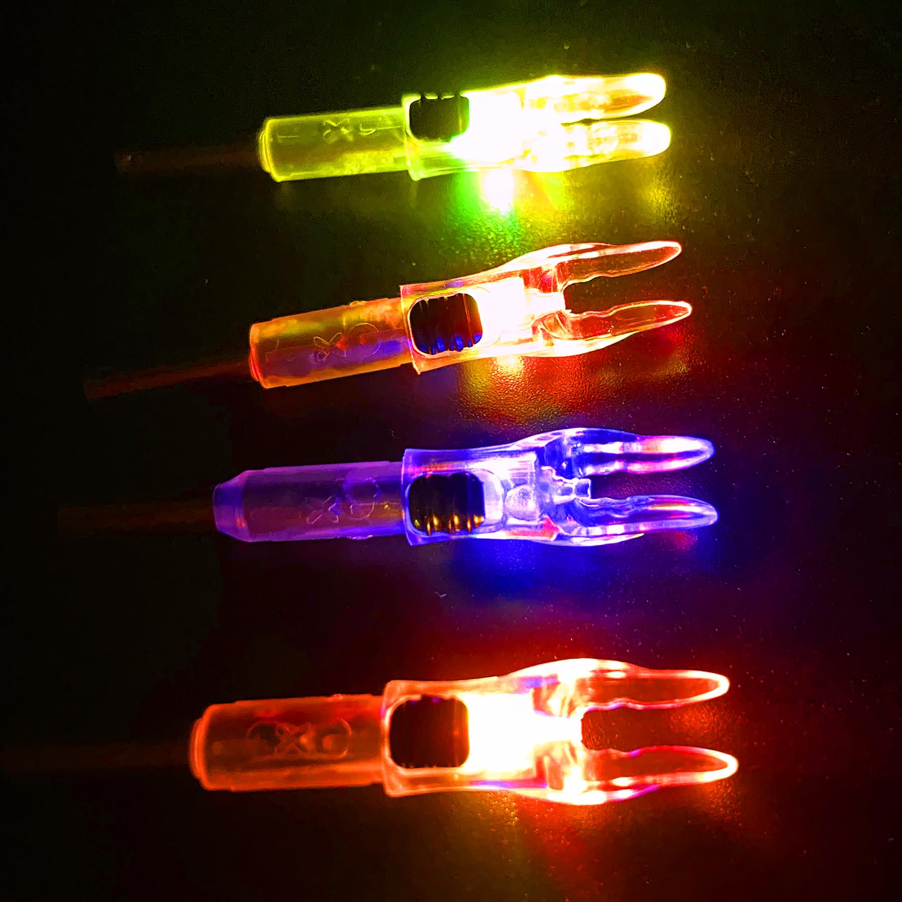 Snapklik.com : KEAUP 12 Pack X Lighted Nocks Universal Fit For Arrows
