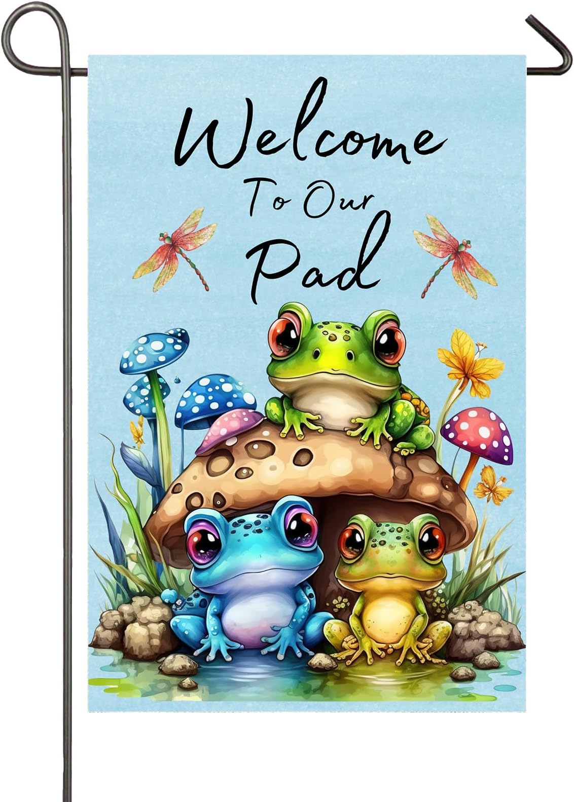 Amazon.com : Mushroom Garden Flag Spring Summer Yard Flags for Outside ...