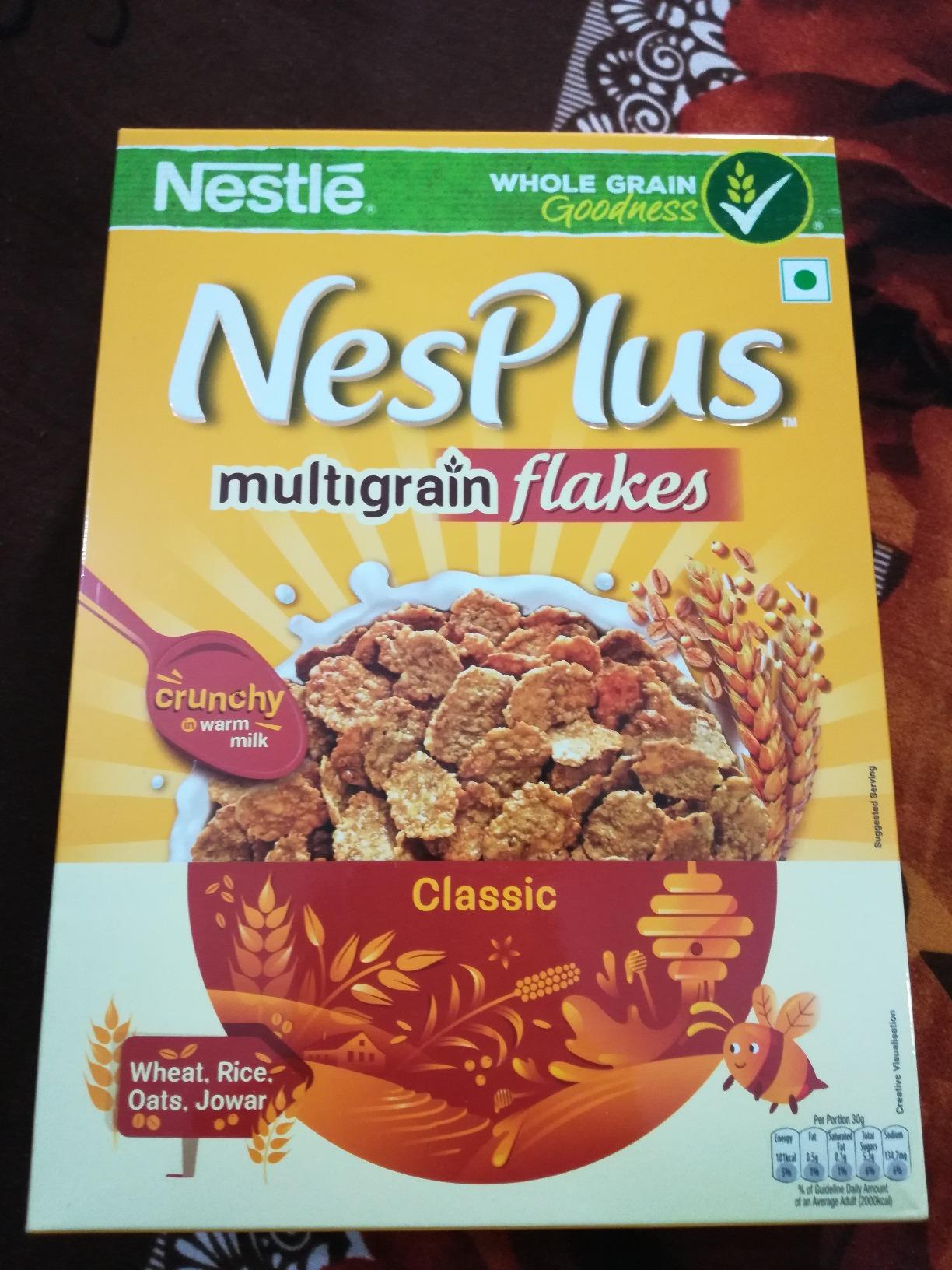 NesPlus Multigrain Flakes Breakfast Cereal - Classic, 500g : Amazon.in ...