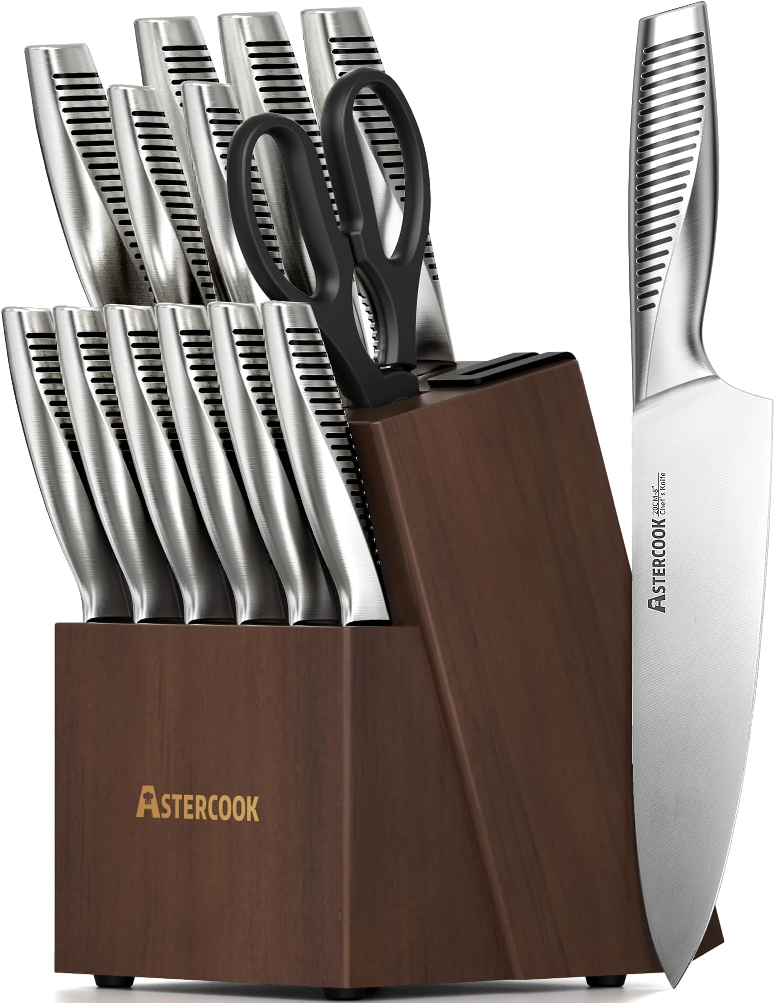 Amazon.com: McCook® Knife Sets, German Stainless Steel Kitchen Knife ...