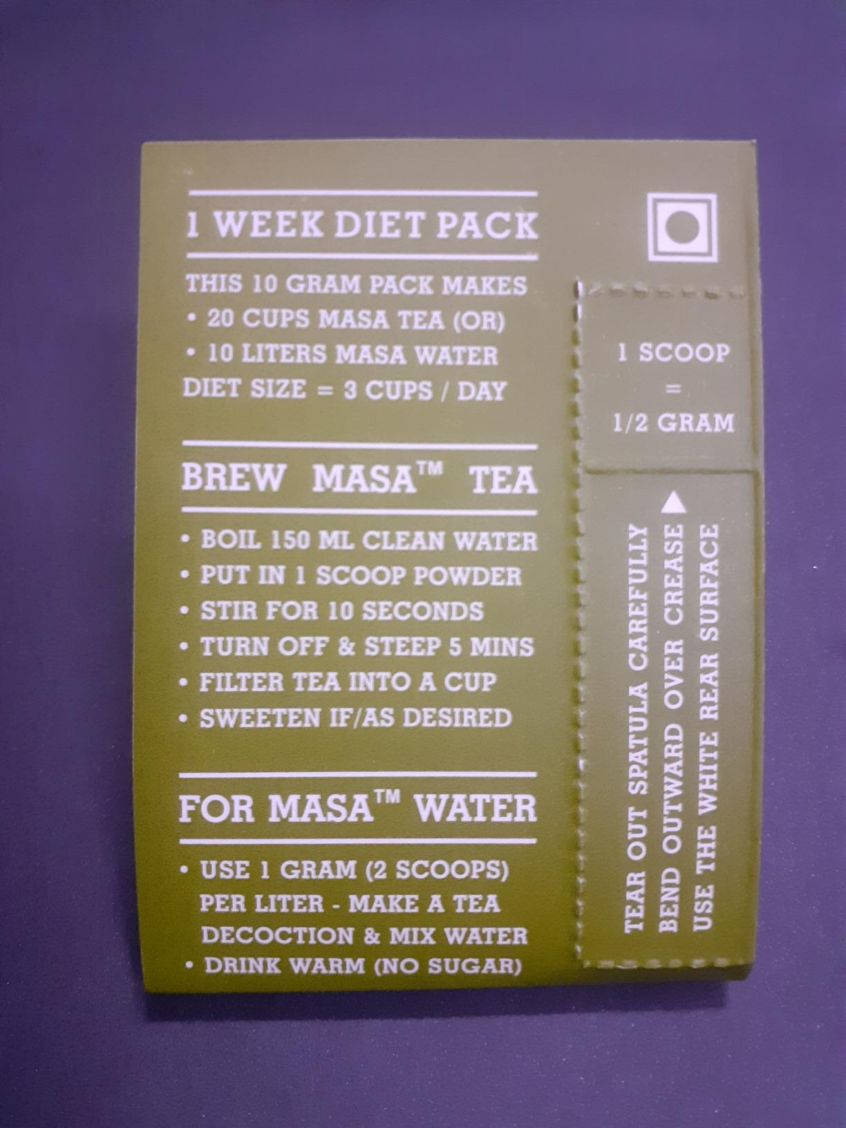 Masa Tea 1 Week Diet Pack - World's Best Weight Loss, Anti Aging Clear ...