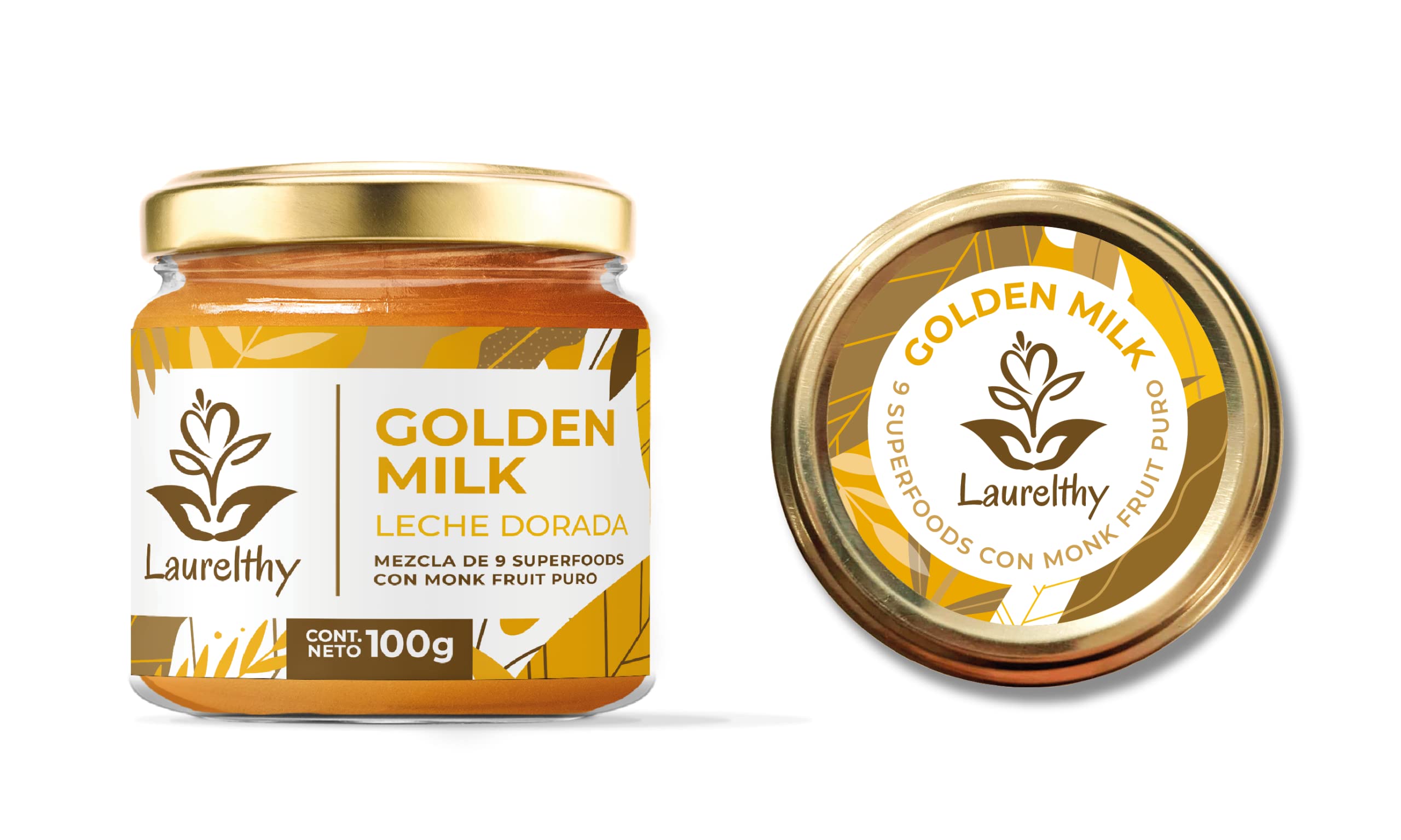 Laurelthy Golden Milk - Leche Dorada En Polvo 100g : Amazon.com.mx ...