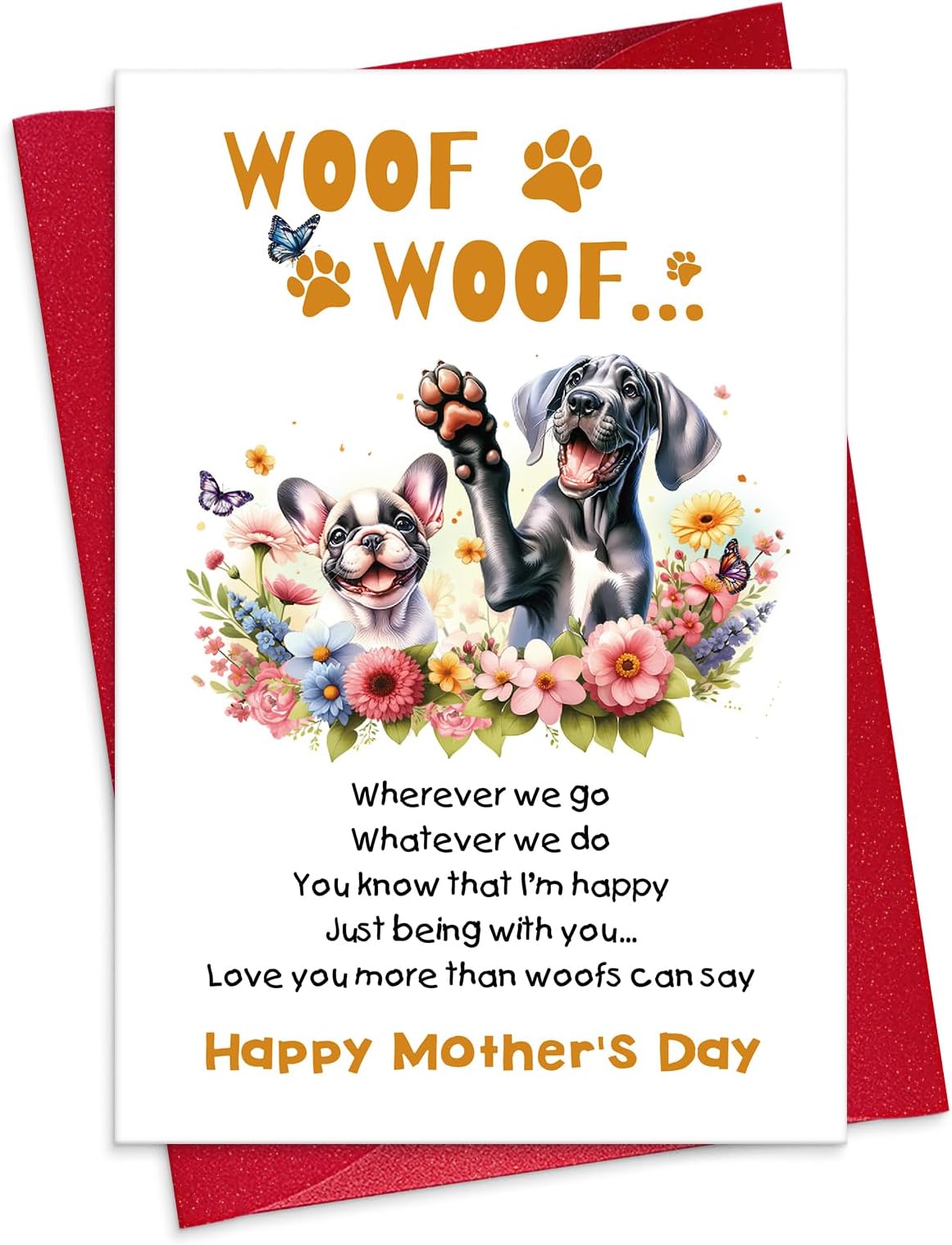 Amazon.com: Pawzity Mothers Day Card for Mom from Dog - Funny Dog Mom ...