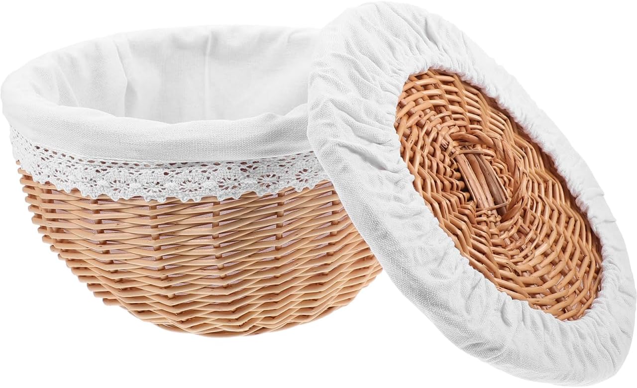 Amazon.com: Nuogo 4 Set Extra Large Bread Basket Serving Set 12 x 9 ...