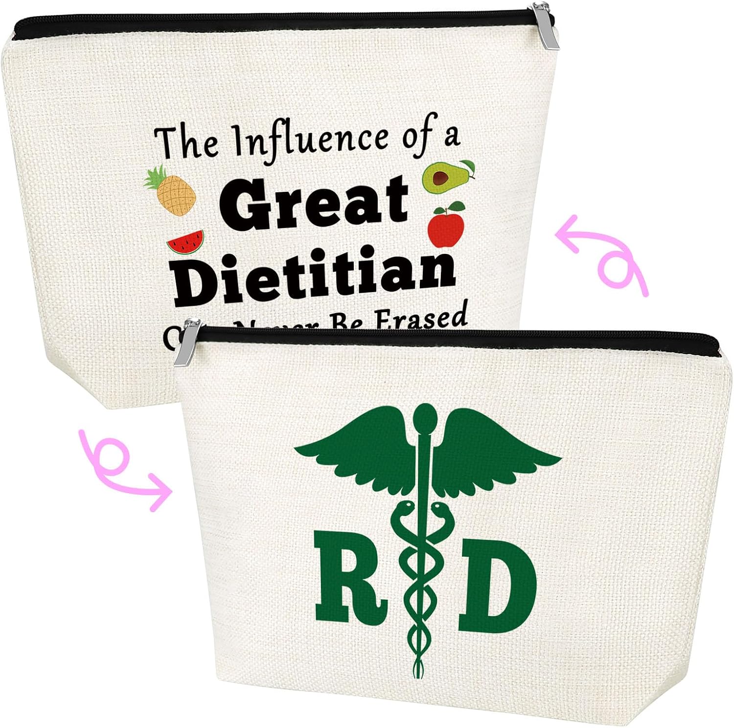 Amazon.com: Thank You Gift for Dietitian and Nutritionist - Makeup Bag ...