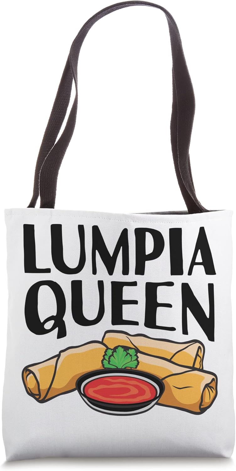 Amazon.com: Funny Lumpia Queen Design For Women Kids Spring Roll Lover ...