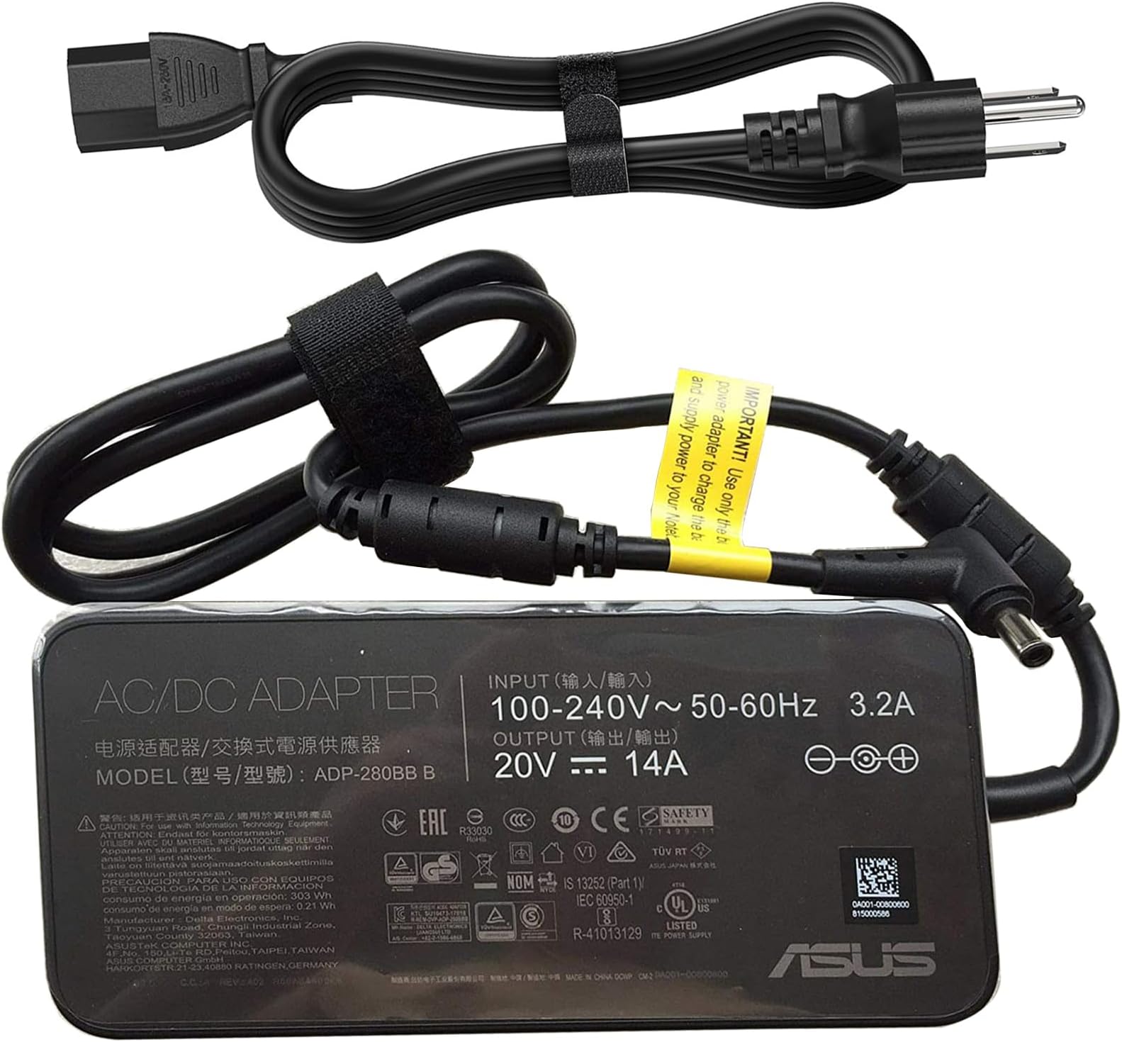 Amazon.com: New 280W 20V 14A AC Charger Fit for ASUS ROG G703GX-EV017FR ...