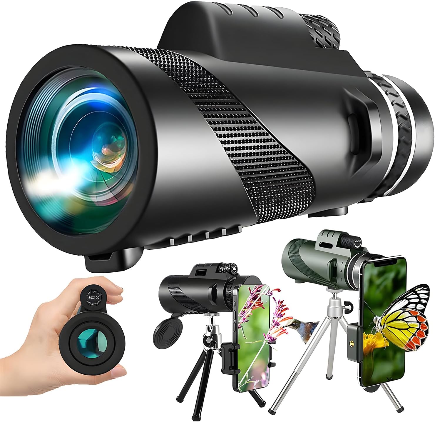 Amazon.com : 2024 Professional 80x100 Monocular-Telescope High Powered ...