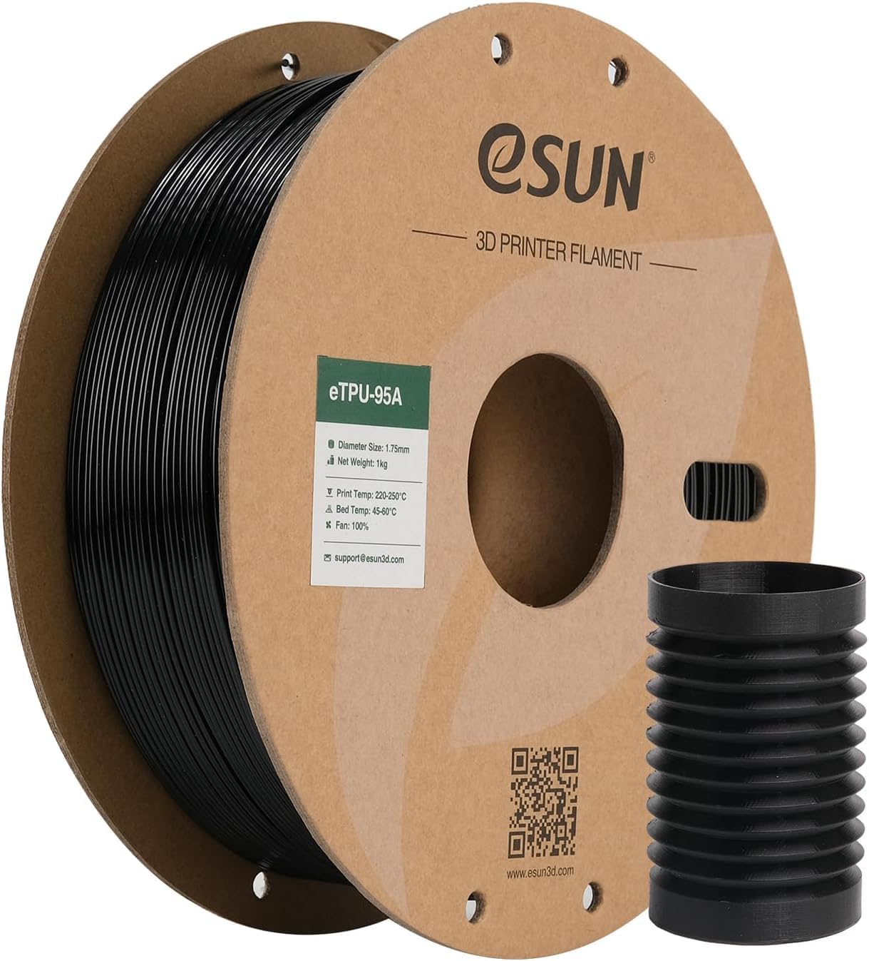 eSUN 3D Printing Filament TPU TPE 95A Spool 1.75mm 1KG Dimensional ...