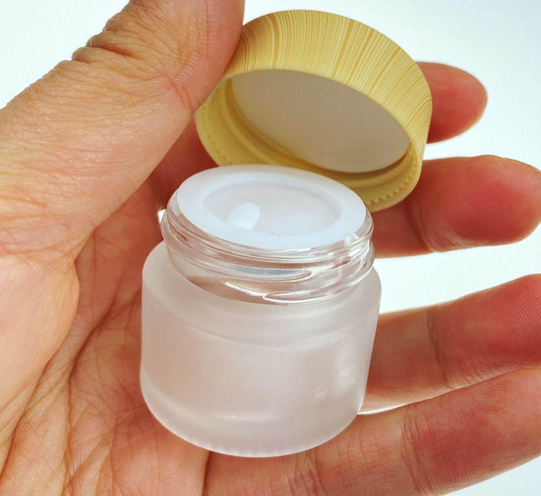 Watch 10g/10ml Frosted Glass Cream Jar Cosmetic Container on Amazon Live