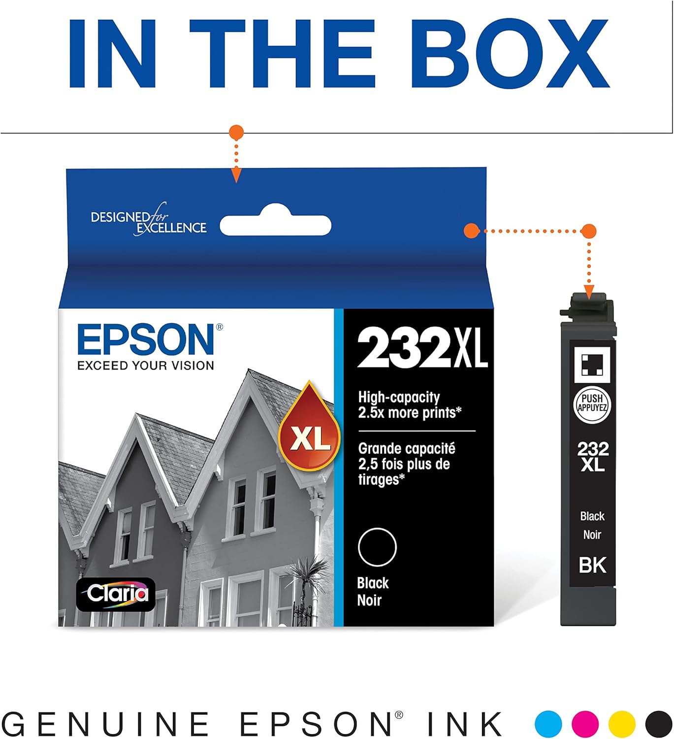 Epson T232 Color de capacidad estándar y multipaquete negro de alta ...