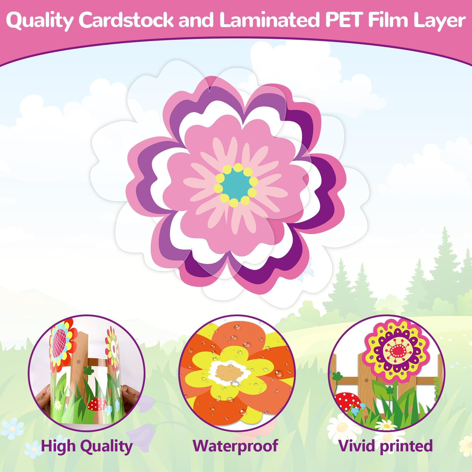 Snapklik.com : Gisgfim Christian Spring Bulletin Board Decoration Set ...