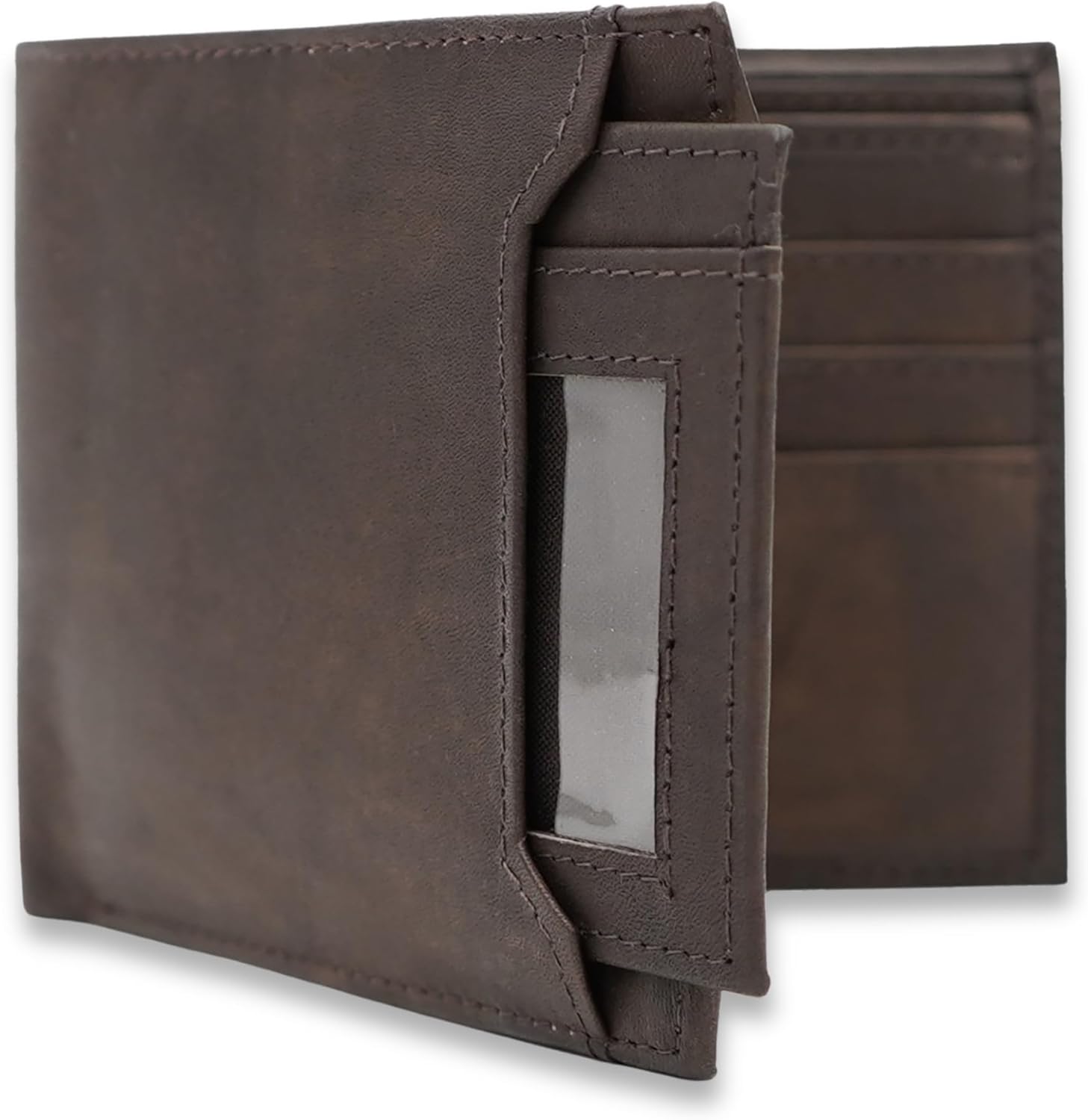 Amazon.com: AG Wallets Leather Wallet for Men - Sliding 2-in-1 Bifold ...