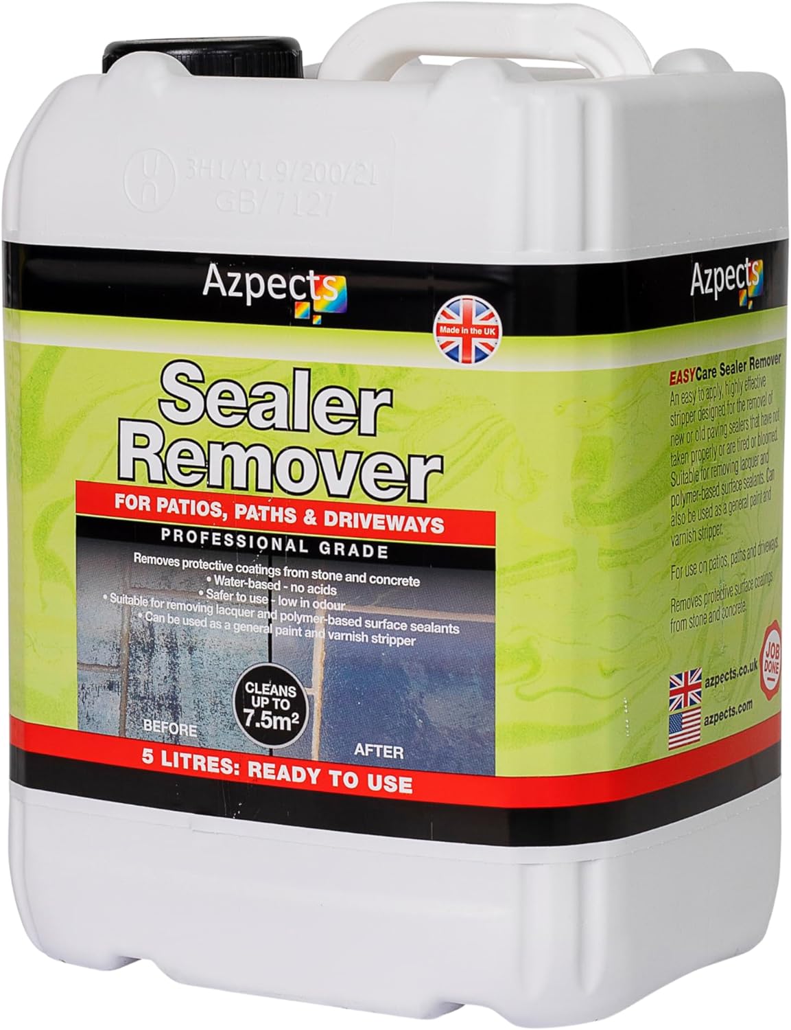 Azpects - 5L Sealer Remover. Stone, Concrete Paving And Driveway Sealer ...