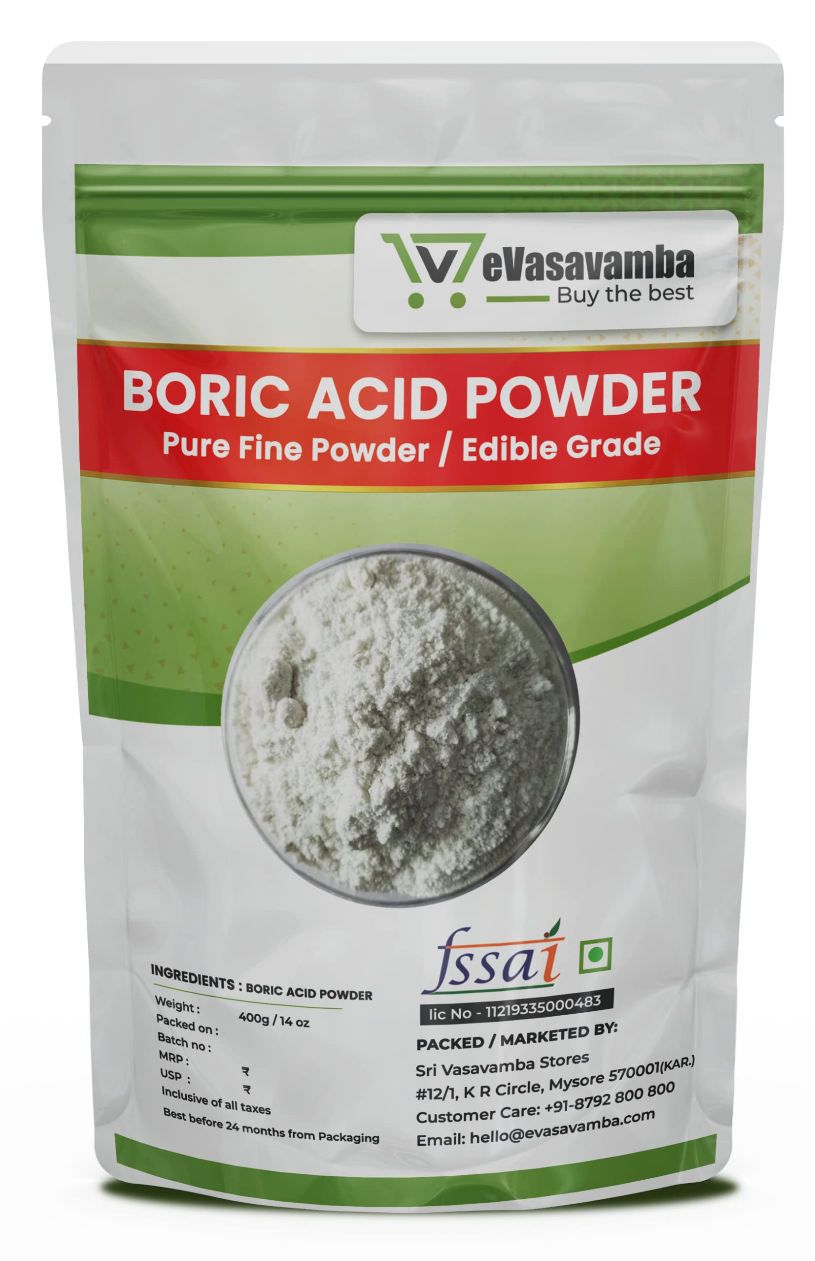 Buy SVS., Boric Powder | 100% Pure | A++ Grade | Multi-Purpose ...