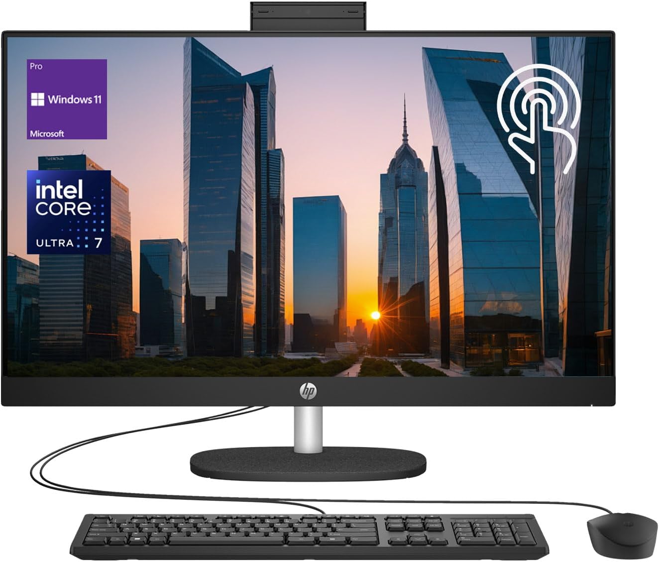 Amazon.com: HP Newest 27" FHD Touchscreen Intel Ultra 7 AI Business All ...