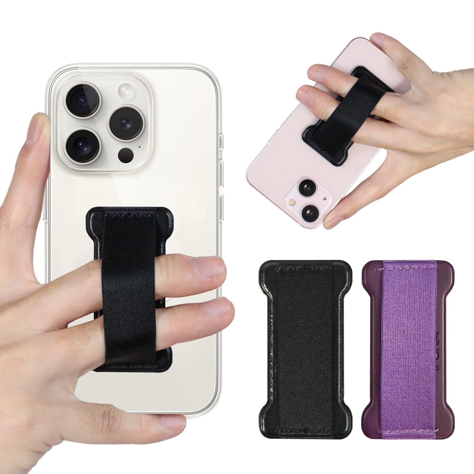 Amazon.com: WUOJI Cell Phone Finger Grip Strap Holder for Hand, Finger ...