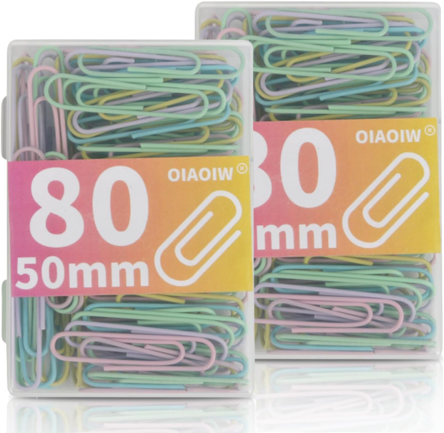 Amazon.com : Paper Clips 28mm Assorted Color Paperclips for Office ...