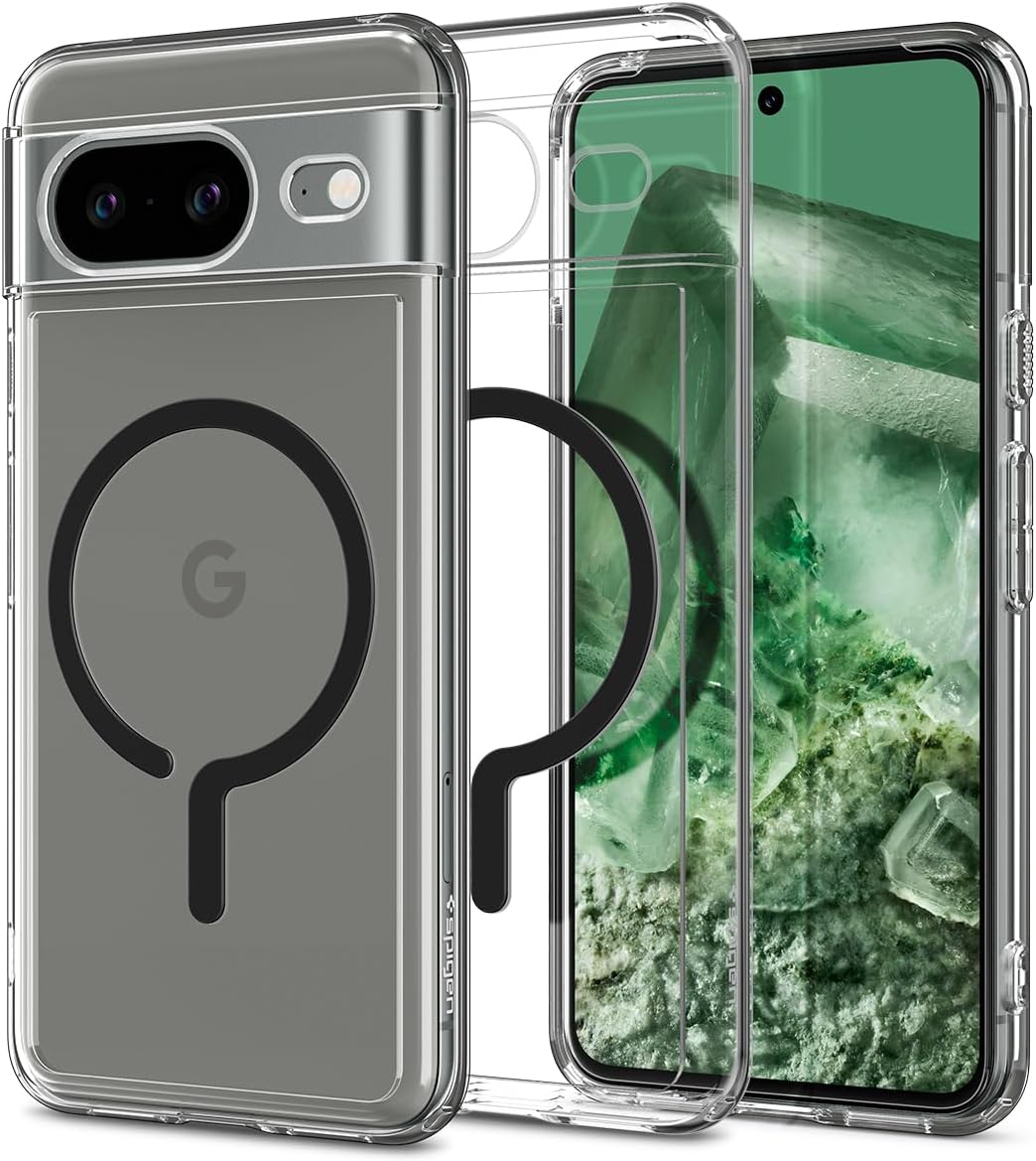 Amazon.com: Spigen Ultra Hybrid OneTap Metal Ring Designed for Pixel 8 ...
