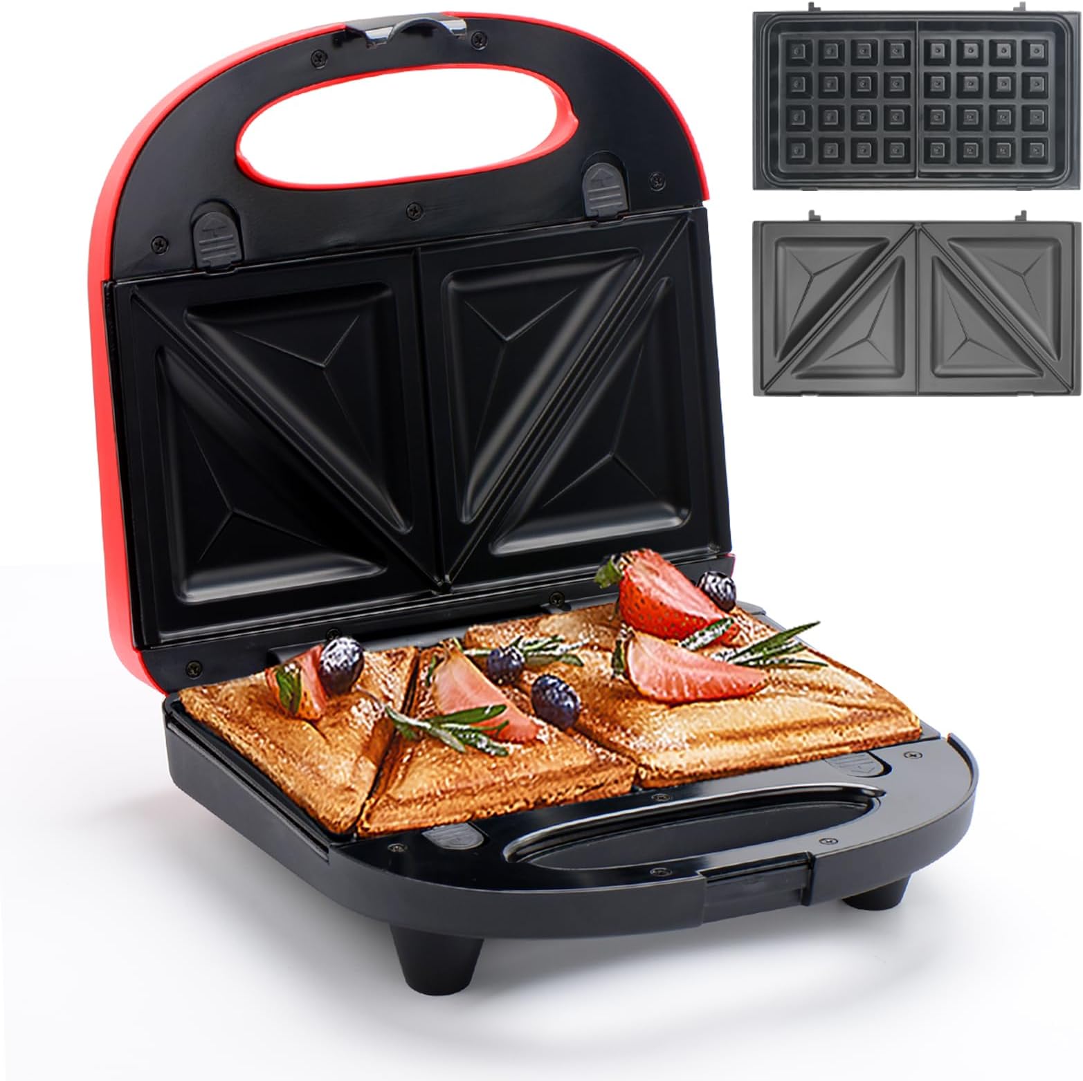 Amazon.com: Sandwich Maker, Waffle Maker, multifun 2-in-1 Removable Non ...