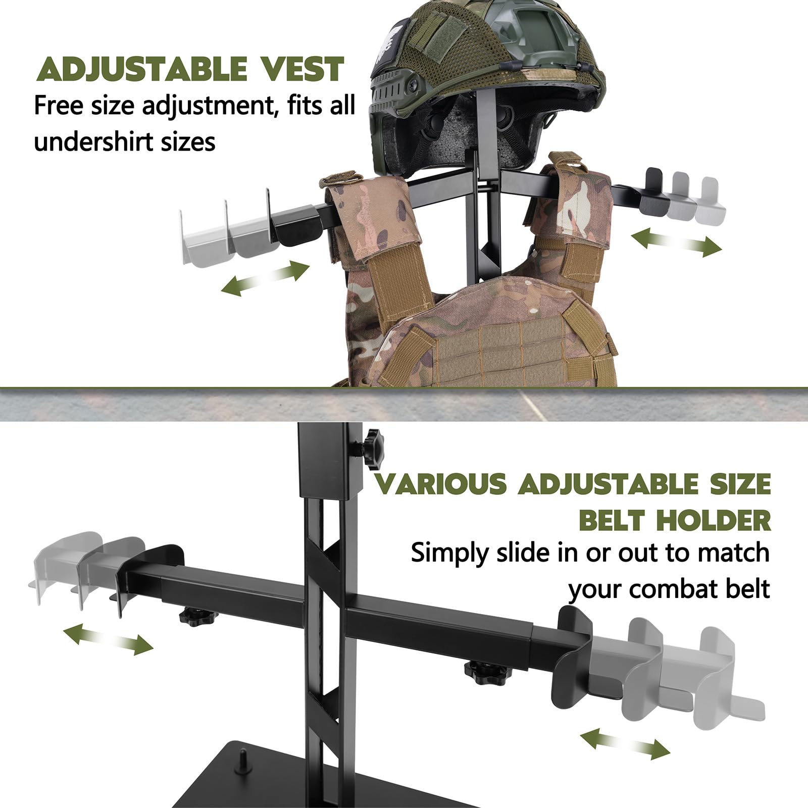 Snapklik.com : Pridefend Heavy Duty Steel Tactical Gear Stand - Hold Up ...