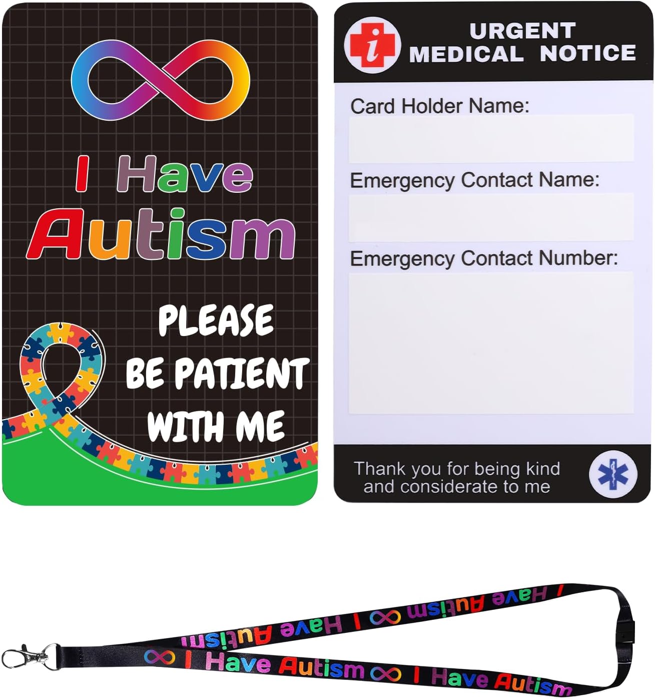 Amazon.com : Autism Awareness Card with Official Hidden Disabilities ...