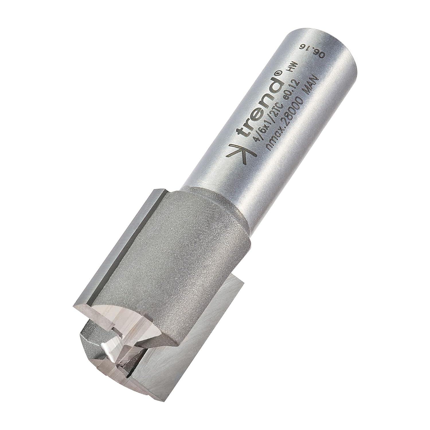 Trend Professional Straight Two Flute Router Cutter, 1/2 Inch Shank ...