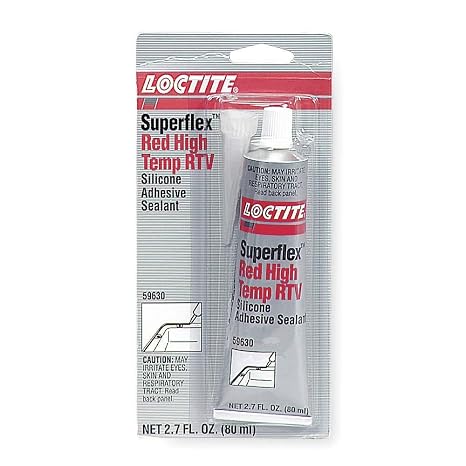 Loctite 59630 High Temperature RTV Silicone Adhesive Sealant, 80mL Tube ...