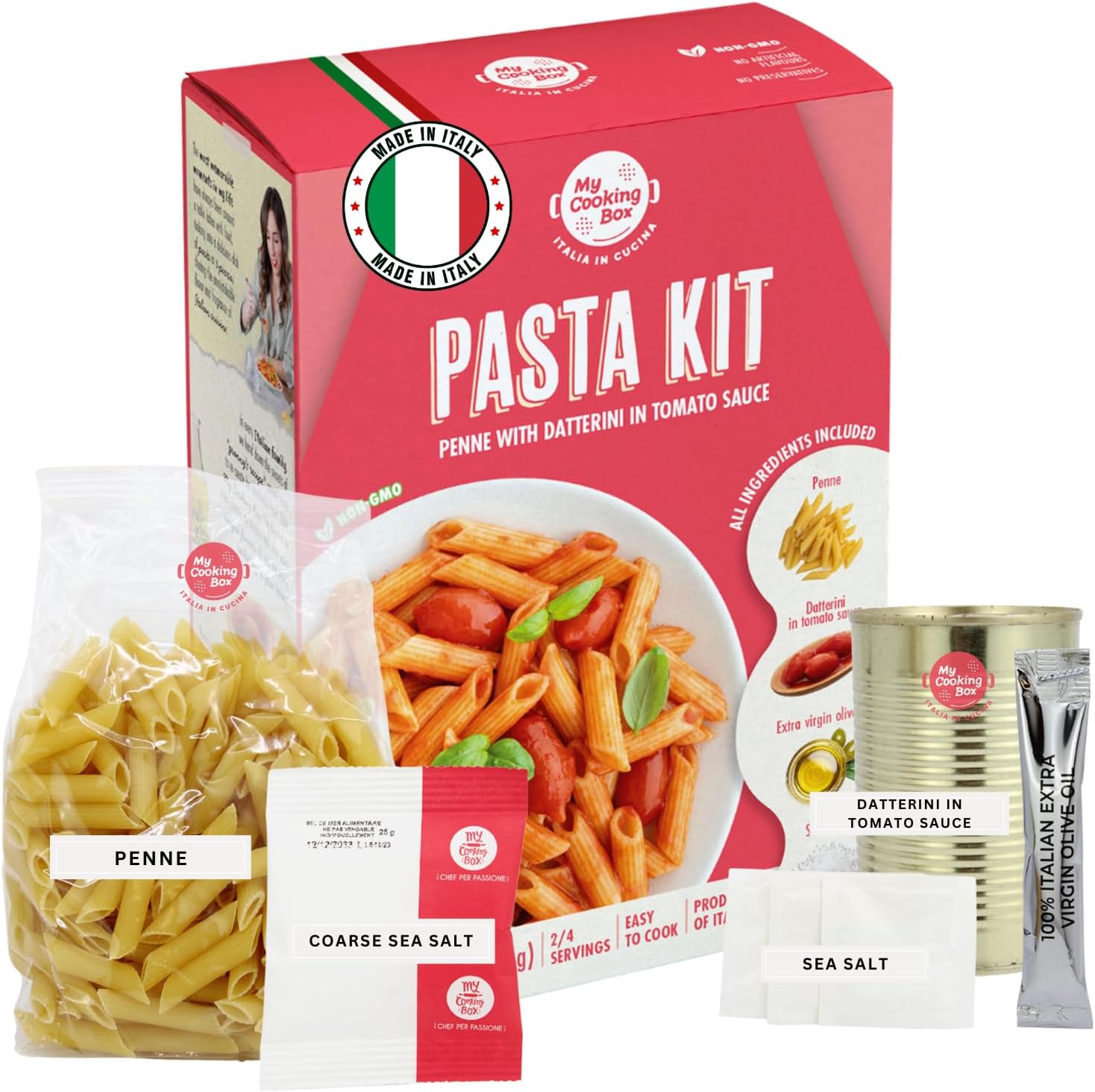 Amazon.com : My Cooking Box Gourmet Pasta Dinner Kit Recipe - Penne ...
