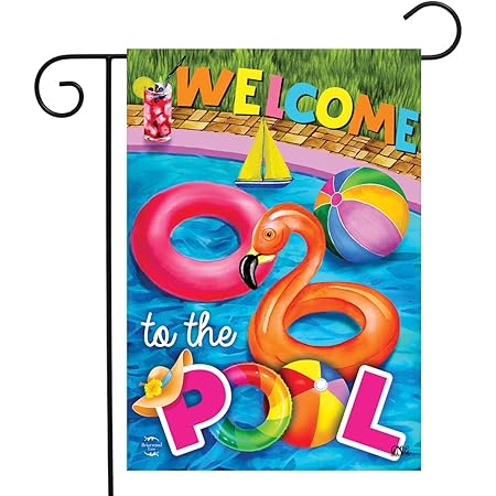 Amazon.com : Balgardekor Life is Better at the Pool Garden Flag ...